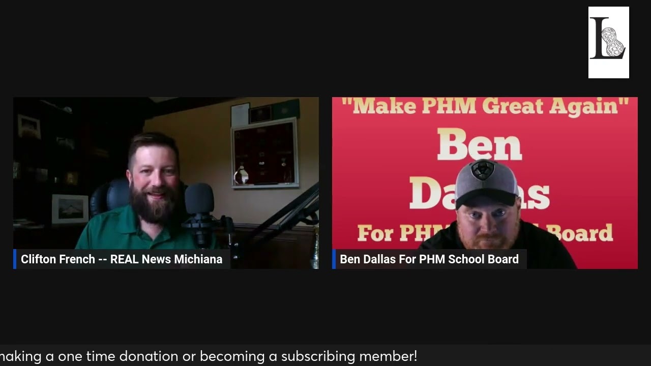 PHM's MAGA School Board Candidate, Ben Dallas -- A REAL News Interview ...